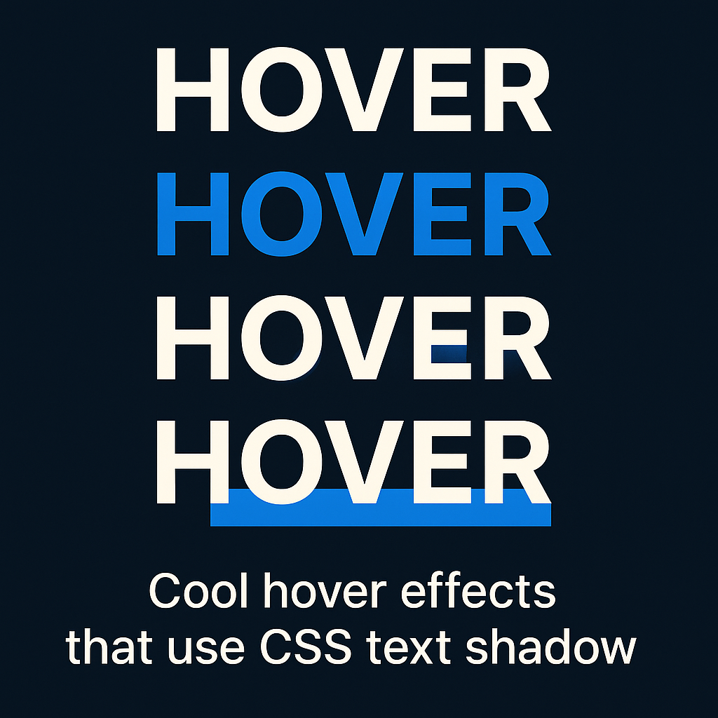 Cool Hover Effects That Use CSS Text Shadow | by Er Raj Aryan | Medium