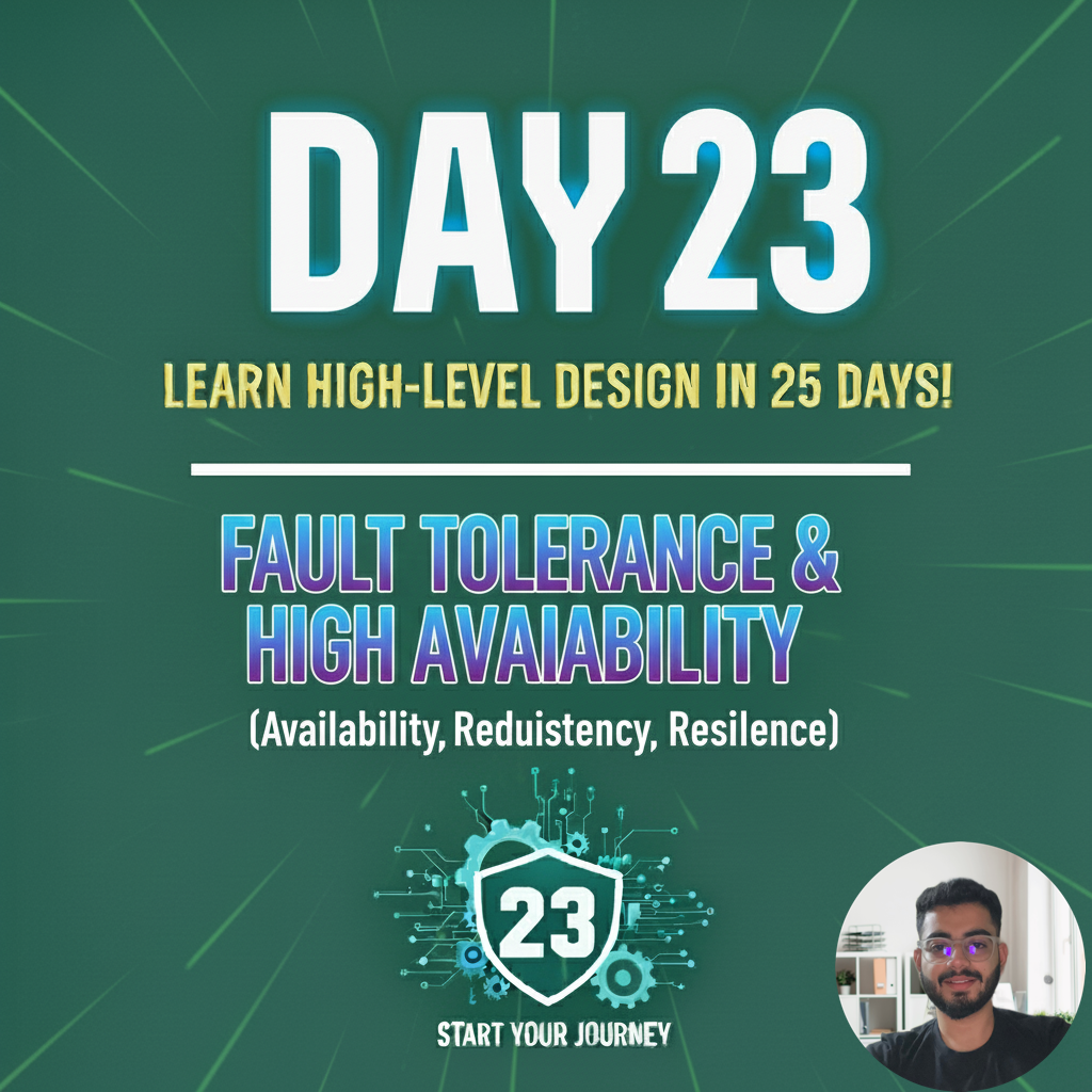 Learn High-Level Design in 25 Days: Day 23 — Fault Tolerance & High ...
