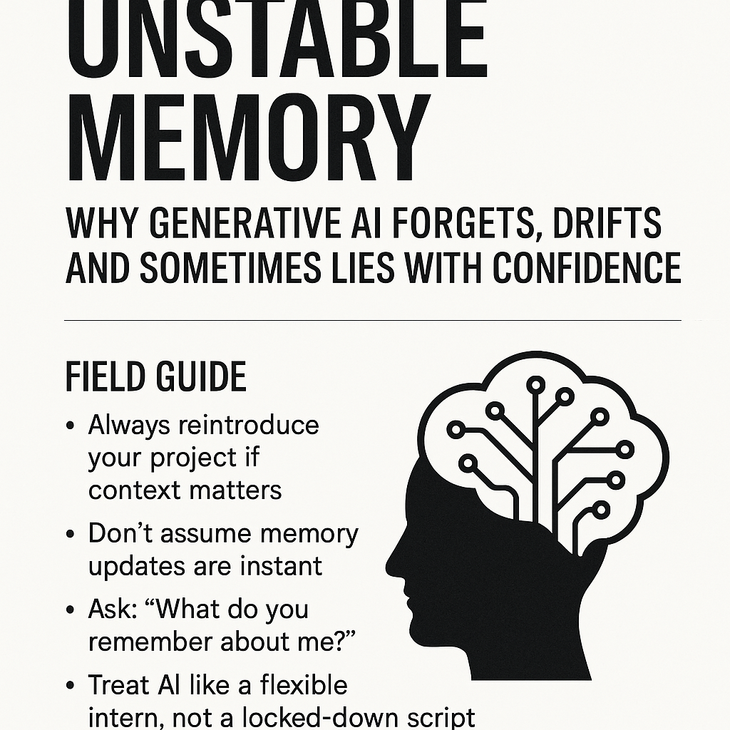 Unstable Memory. Why Generative AI Forgets, Drifts, and… | by Wrangler ...