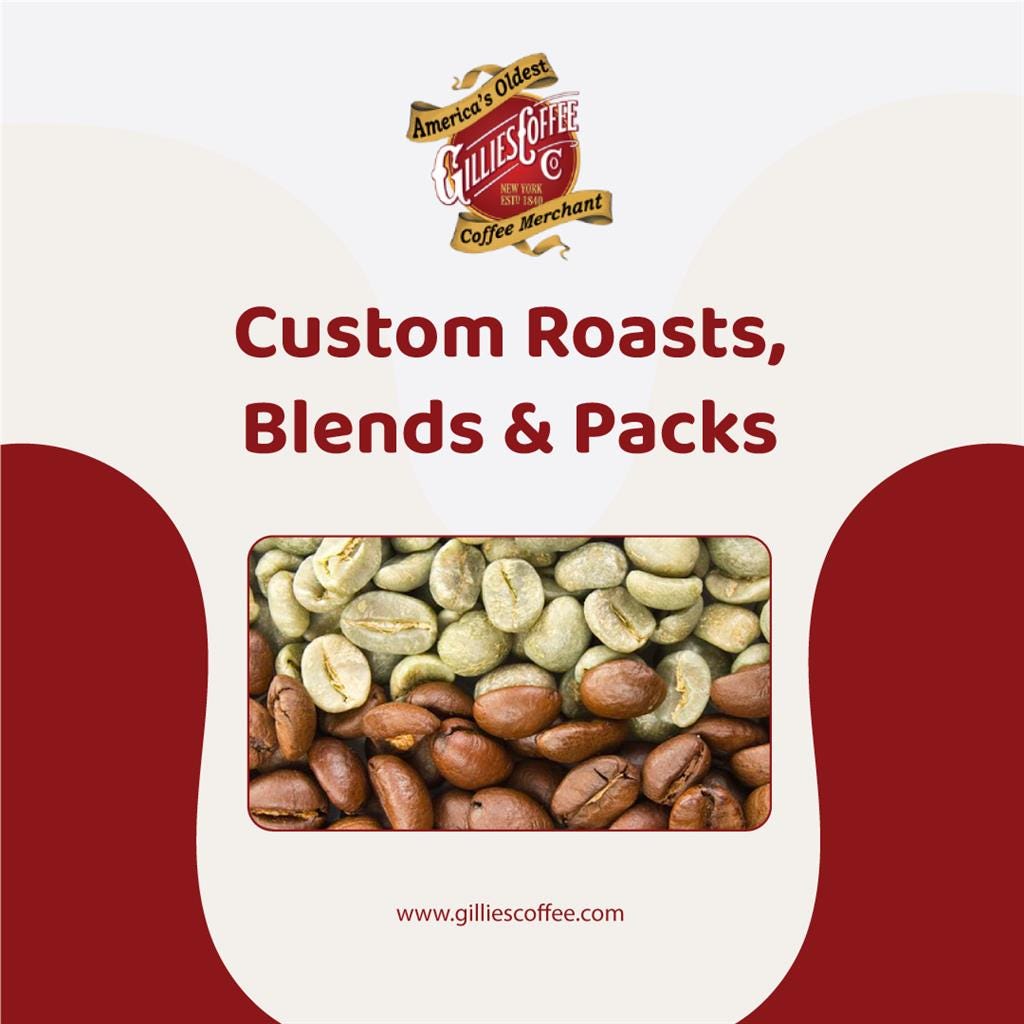 Custom Roasts, Blends & Packs - Gillies Coffee Company - Medium