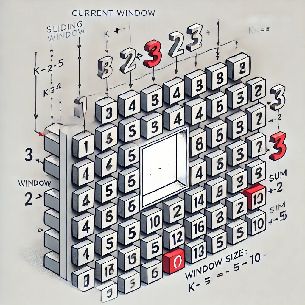 Operations on Arrays — Part 2 — Sliding Window Technique | by Ozgur Vatansever | Jan, 2025 | Medium