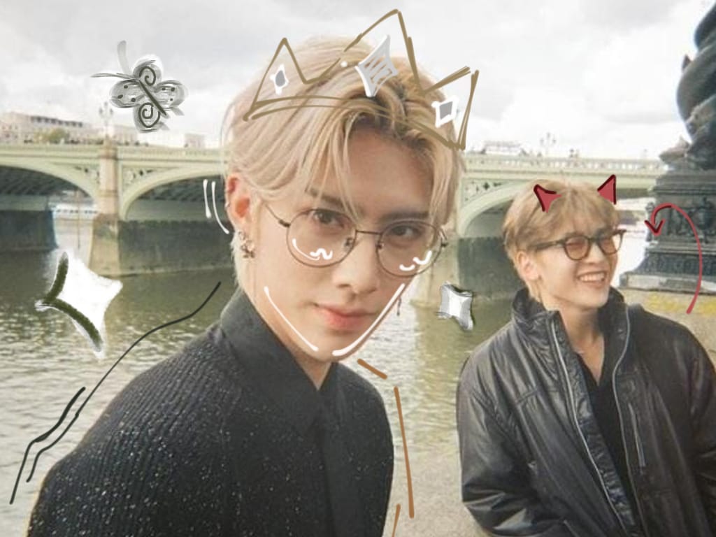 The man with cat eyes and blonde hair, ricky shen. | by khaieysxv | Medium