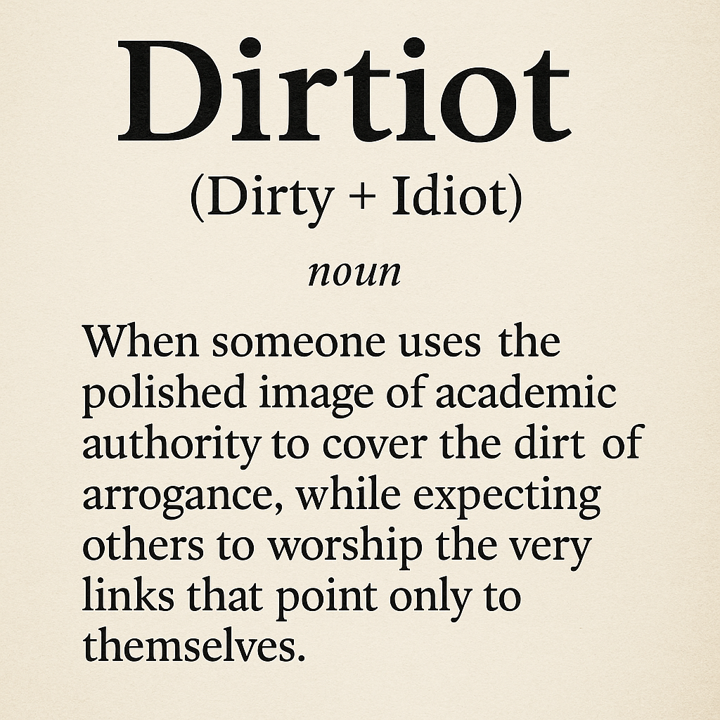 The story behind the new word “Dirtiot” | by Babak Jabbar Nezhad | Medium