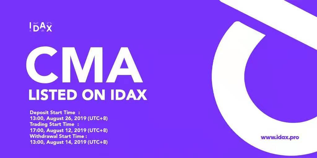 CMA to be listed on IDAX. IDAX team is pleased to announce the… | by ...