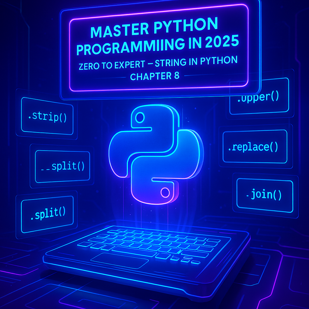 Master Python Programming in 2025: Zero to Expert — String in Python — Chapter 8 | by Riki Satya ...
