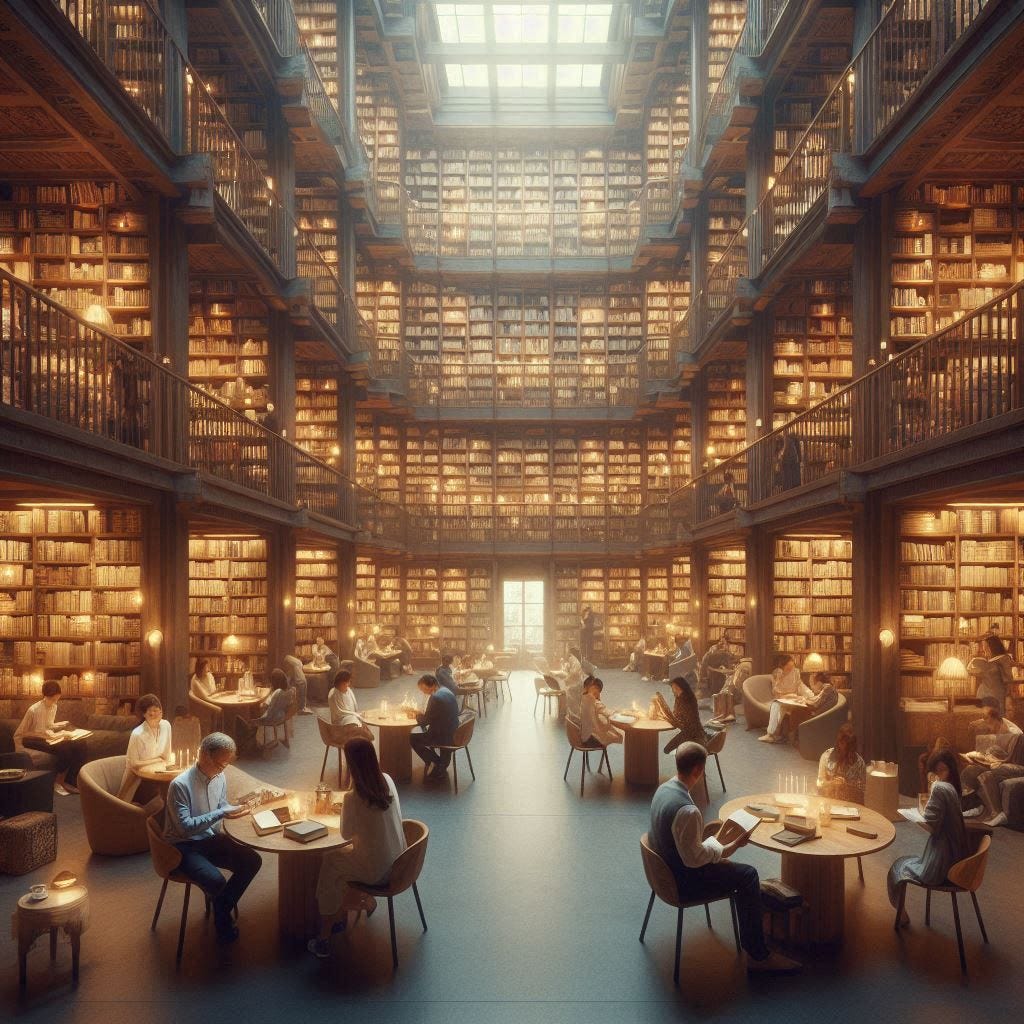 The Whispering Library !!. In the quaint town of Eldermoor stood… | by ...
