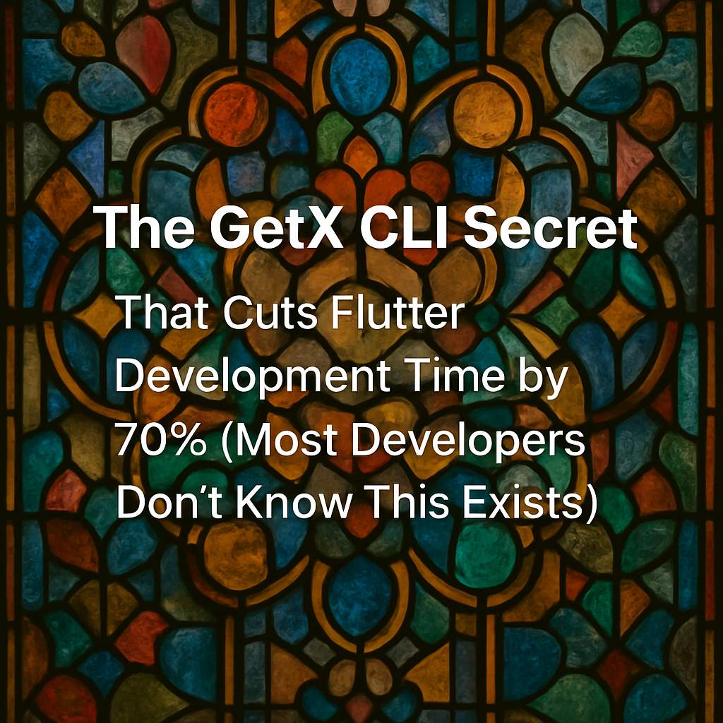 The GetX CLI Secret That Cuts Flutter Development Time by 70% (Most Developers Don’t Know This ...