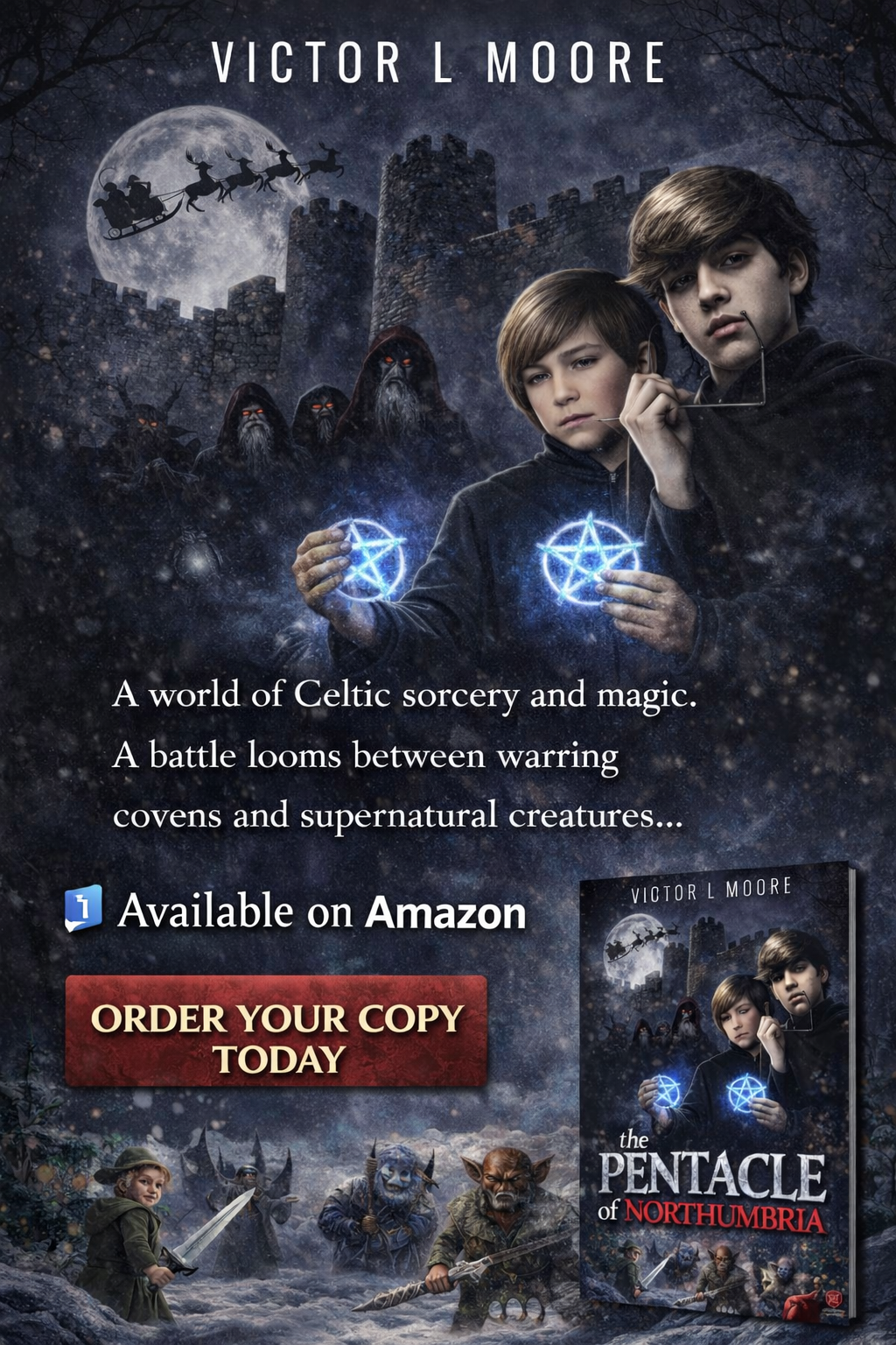 A Dark Fantasy This Christmas The Pentacle of Northumbria by Victor L ...