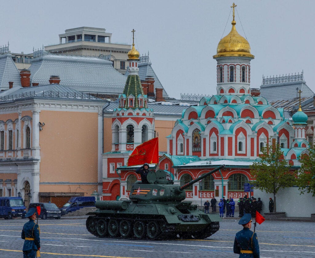 Winter is Coming to Moscow. The 2024 Victory Parade Amidst Snowfall ...