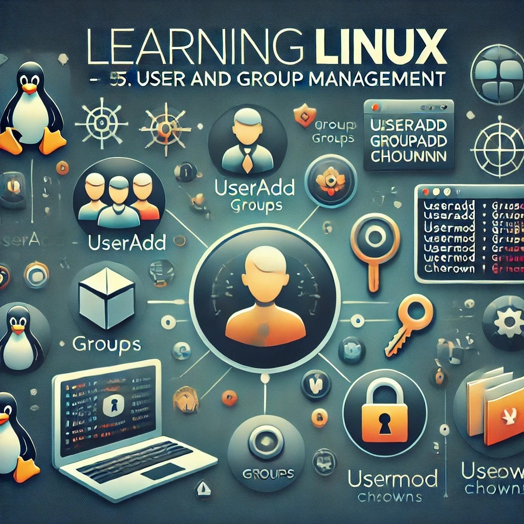 Learning Linux — 5.User and Group Management | by Brady Learns Devops | Medium