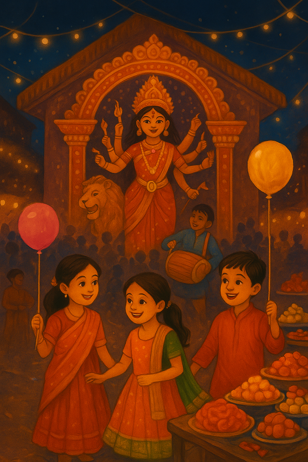 The Overload of Joy: Durga Puja. Tradition, Fun, and Happiness | by Dr ...