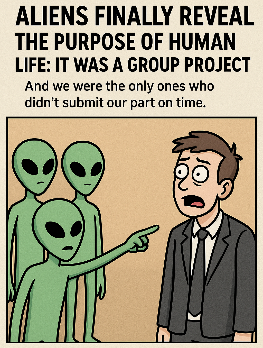 Aliens Finally Reveal the Purpose of Human Life: It Was a Group Project ...