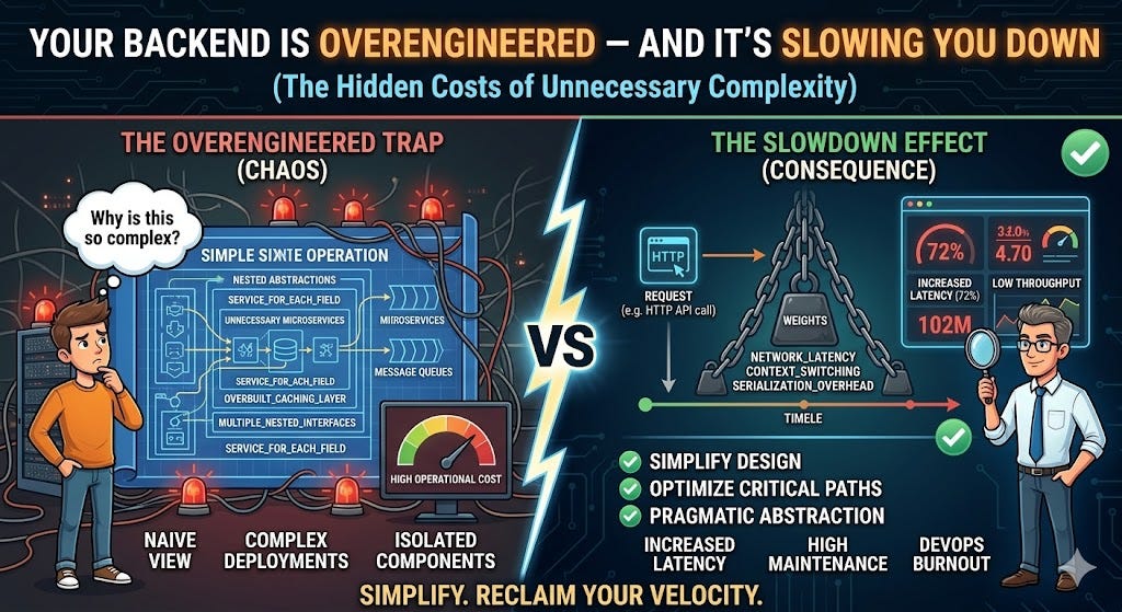 🚨 Your Backend Is Overengineered — And It’s Slowing You Down | by ...