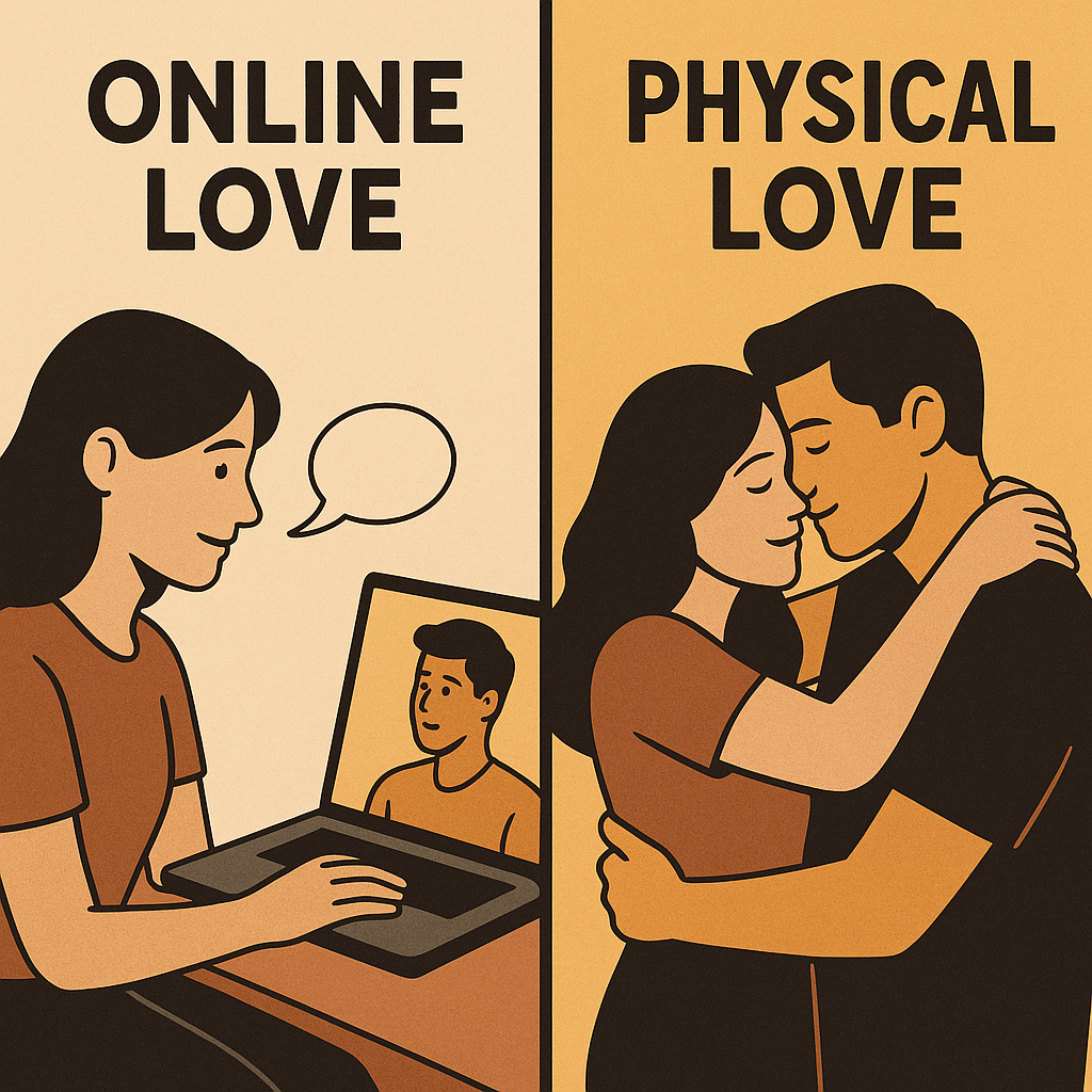 Online Love vs. Physical Love: Which One Truly Holds the Heart??? | by ...