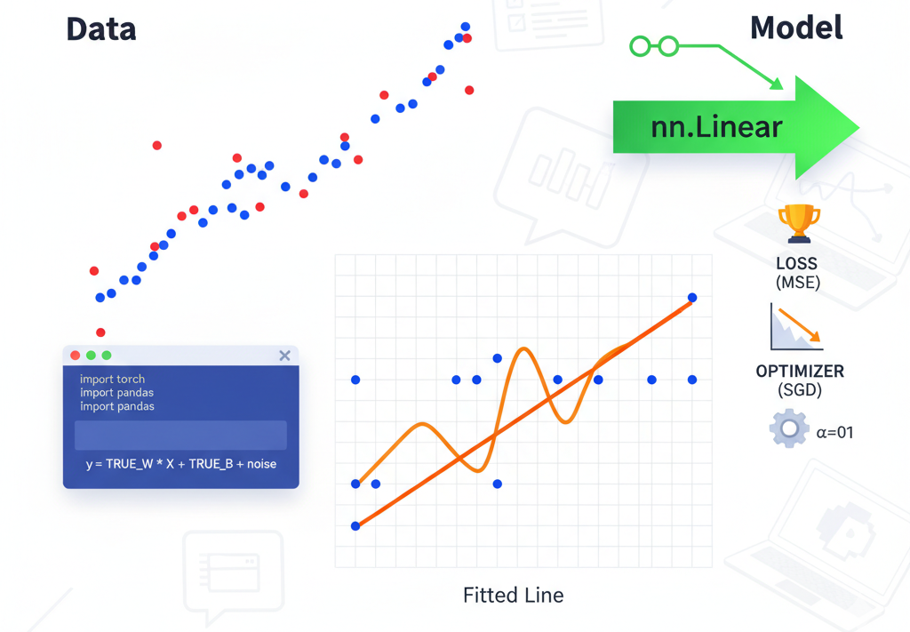 PyTorch Linear Regression: Step-by-Step Guide for Beginners | by Gustavo R Santos | Code Applied ...