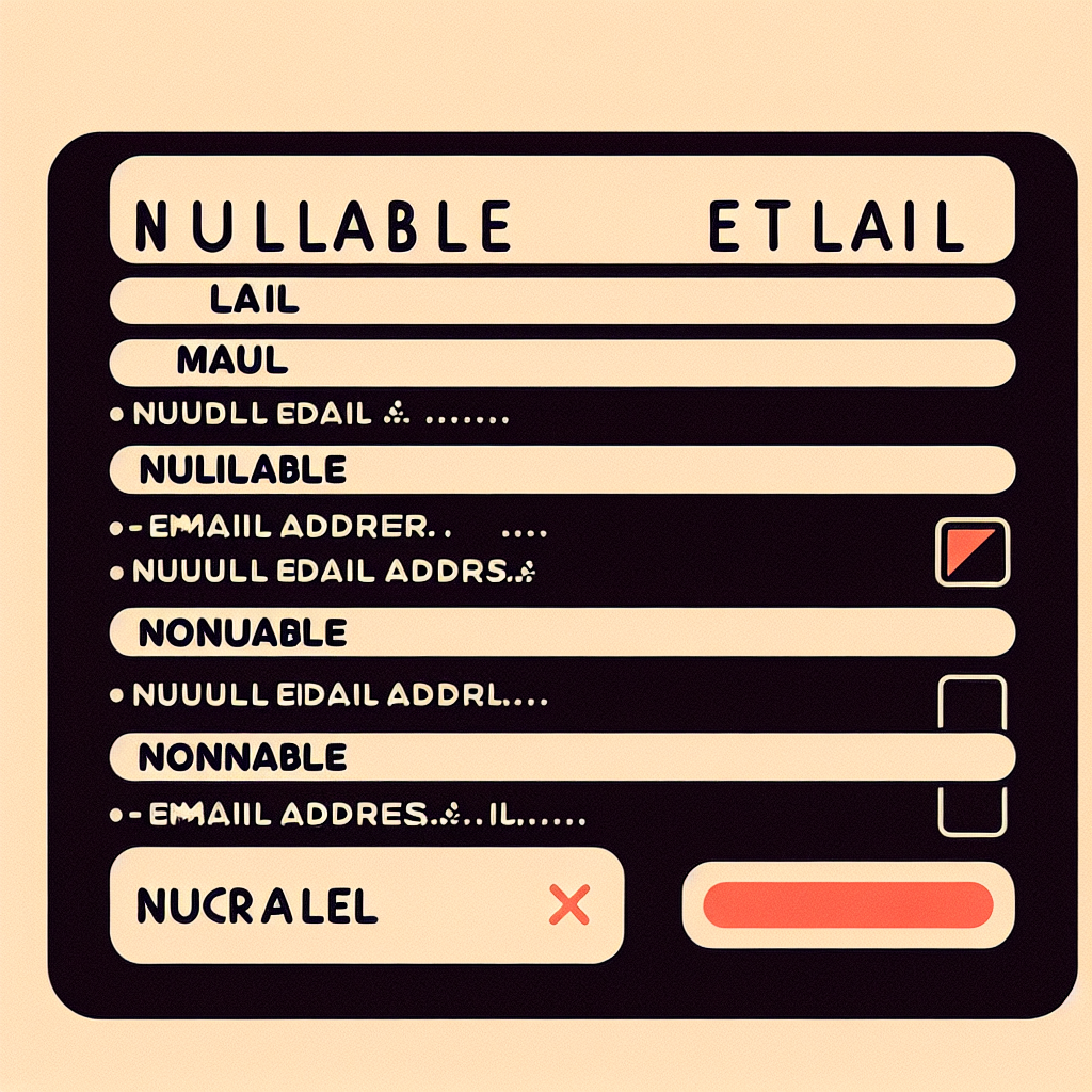 Managing Email Inputs That Are Nullable And Non Nullable By Denis 8616
