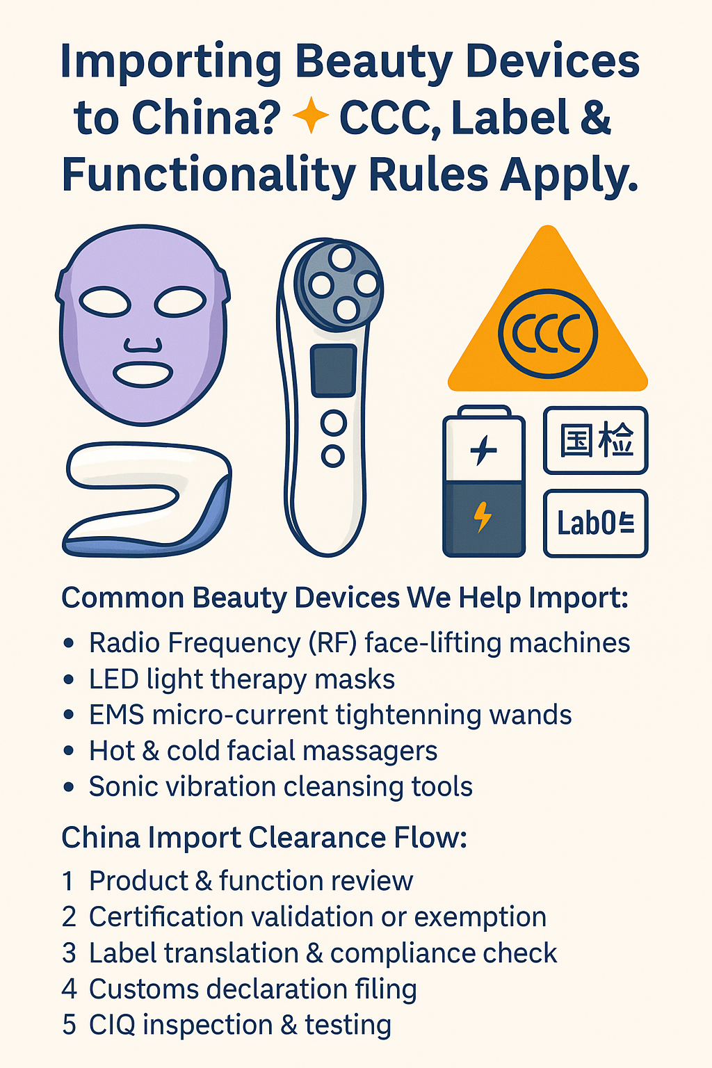 Importing Beauty Devices to China? CCC, Label & Functionality Rules ...