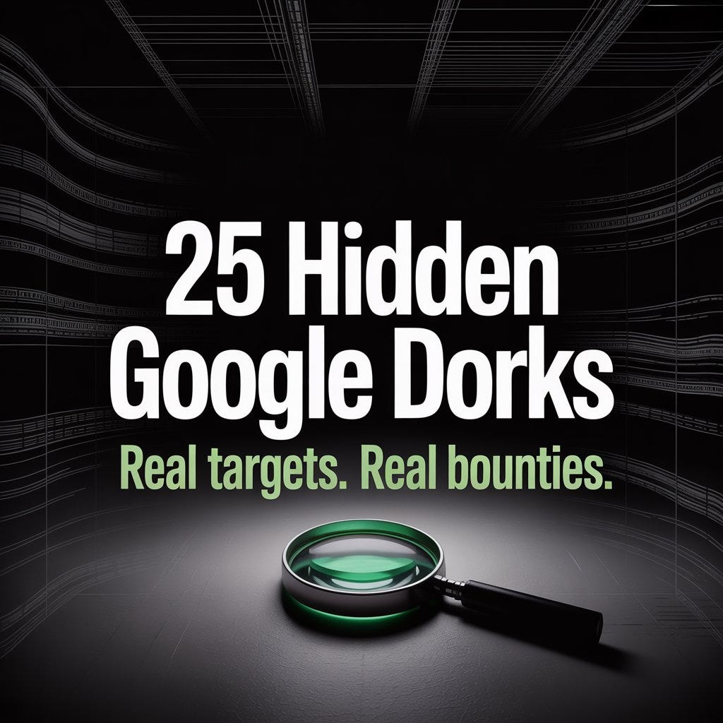 🔍 25 Hidden Google Dorks for 2025 Bug Bounty Hunters: Real Targets, Real Bounties 💸💻 | by ...
