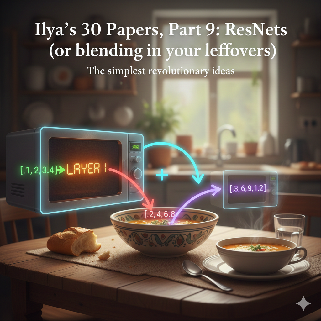 Ilya’s 30 Papers, Part 9: ResNets (or blending in your leftovers) | by ...