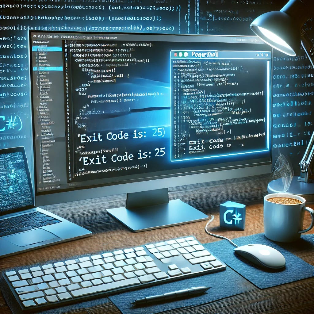 Retrieving Exit Codes from a PowerShell Script Invoked in C# | by Denis Bélanger 💎⚡ | Medium