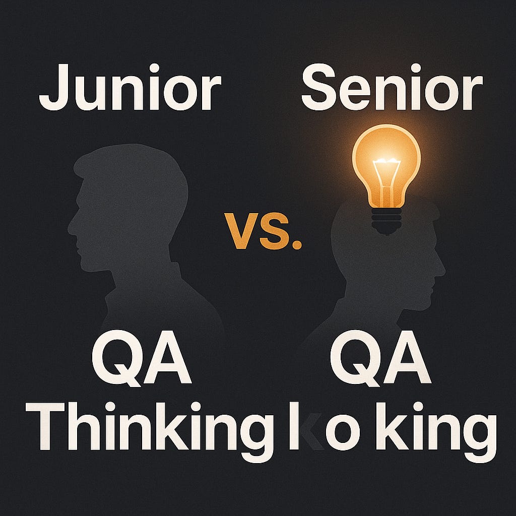 Junior vs. Senior QA Thinking: The Difference That Actually Matters ...