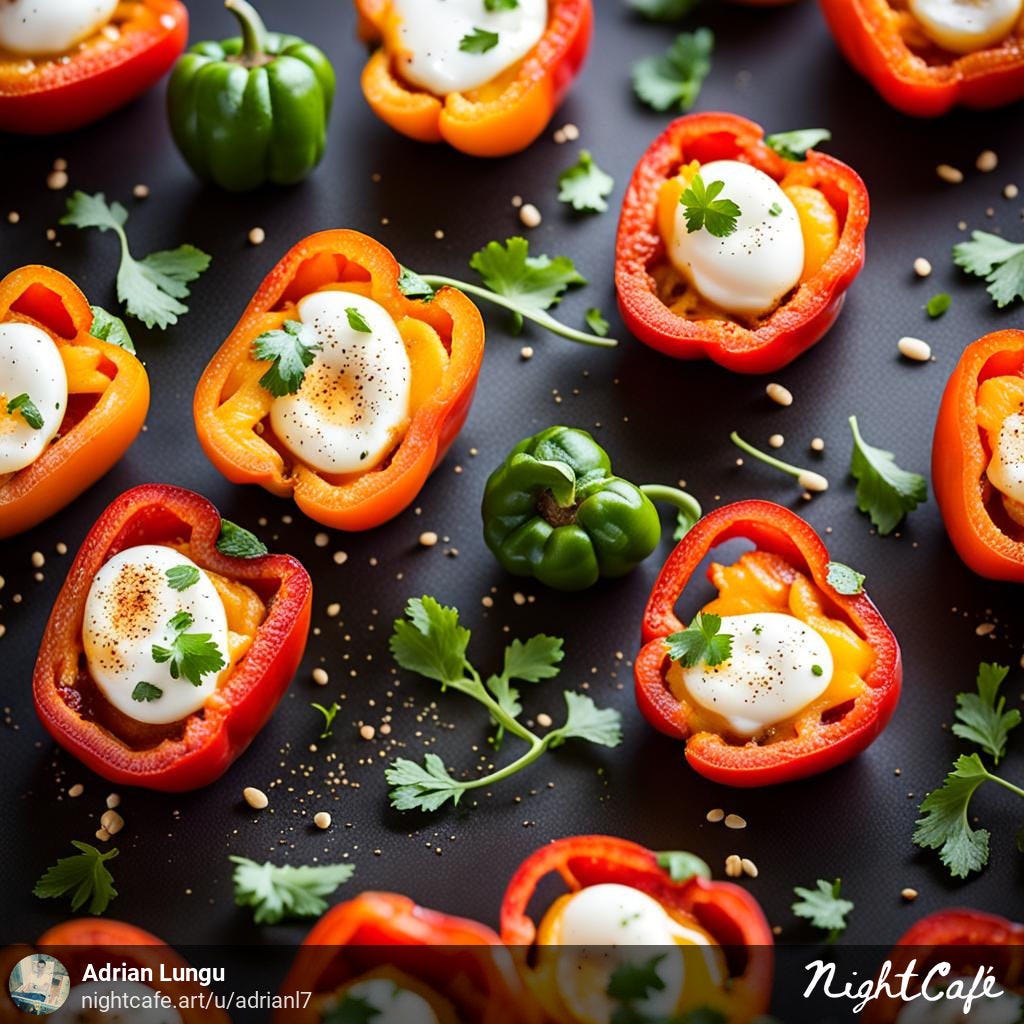 Baked Eggs in Bell Pepper Rings Recipe | by Adrian Lungu | Aug, 2024 ...