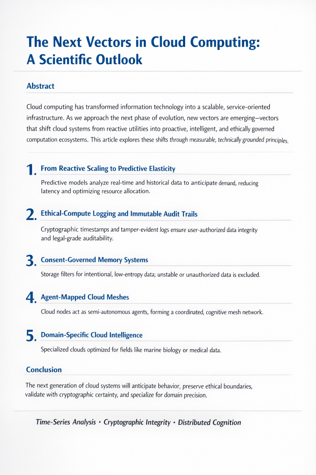 The Next Vectors in Cloud Computing: A Scientific Outlook | by luis ...