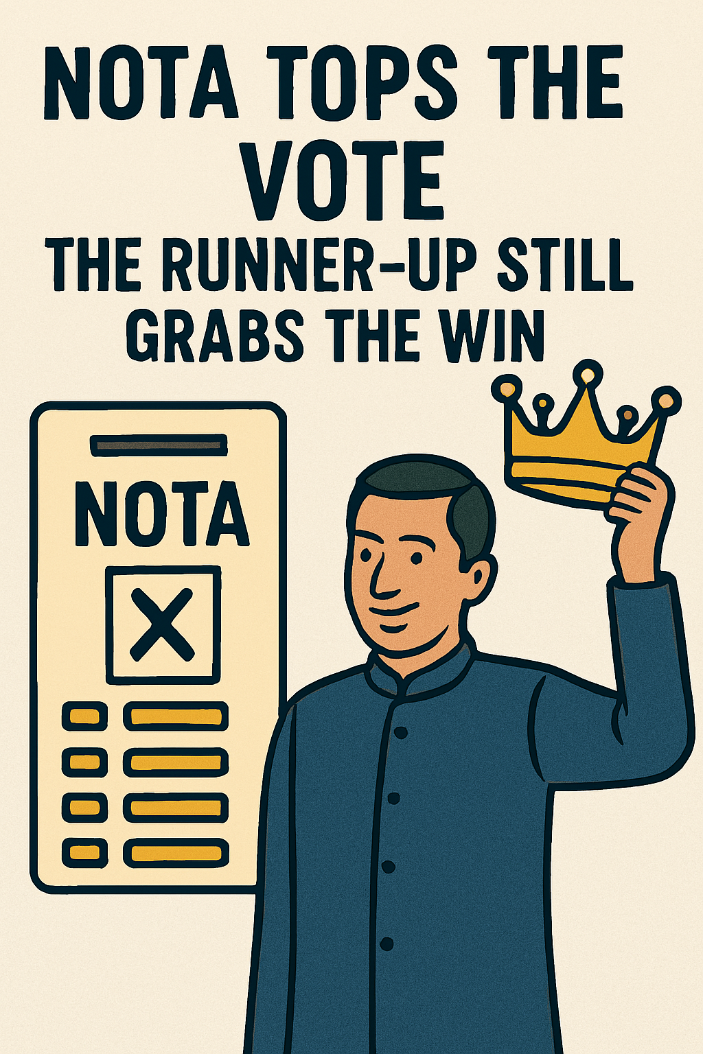 “NOTA Tops the Vote? The Runner-Up Still Gets/Grabs the Win/Crown ...