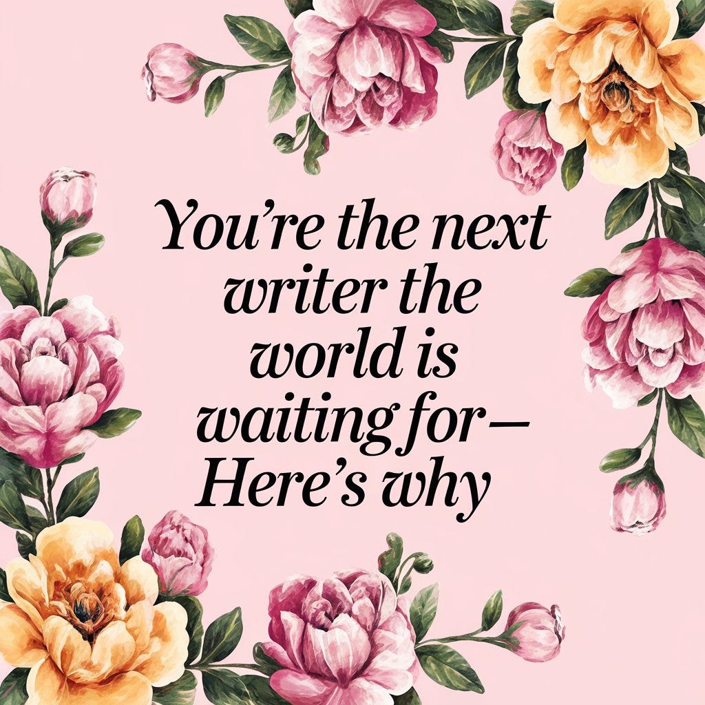 You’re the Next Writer the World Is Waiting For—Here’s Why | by John ...