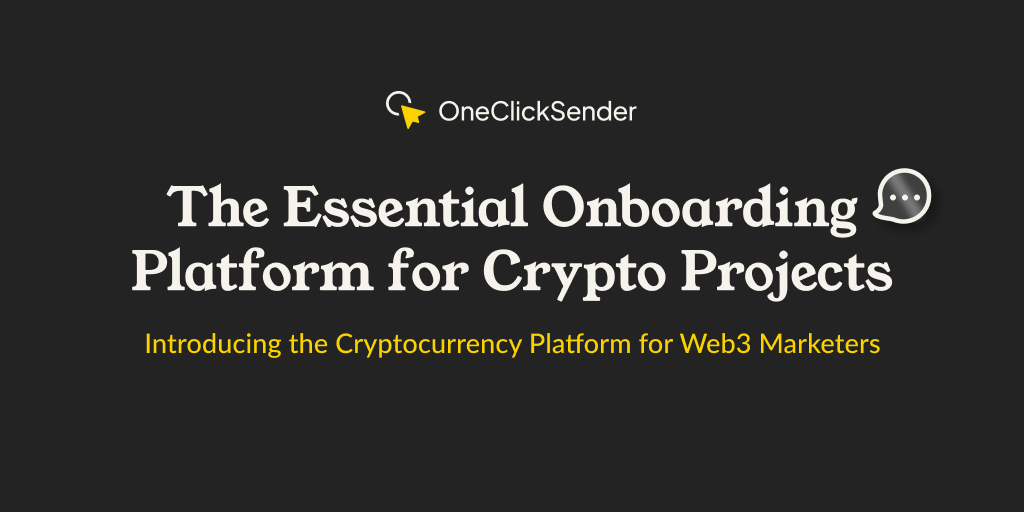 The Essential Onboarding Platform for Crypto Projects | by One Click ...