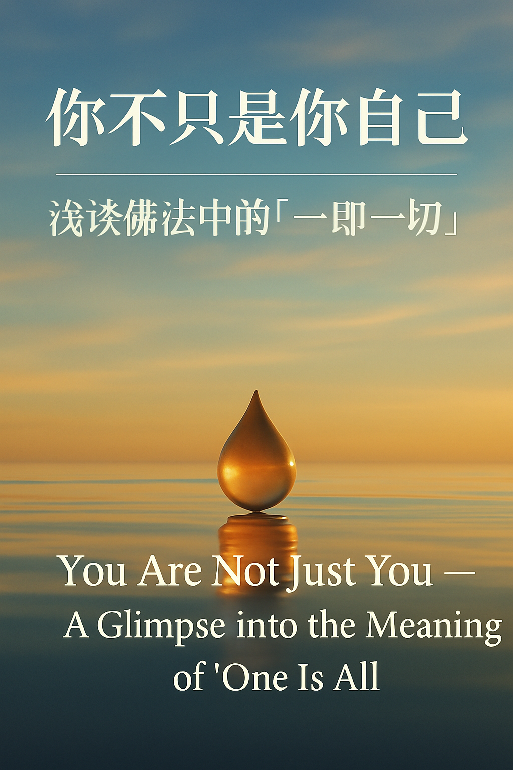 You Are Not Just You — A Glimpse into the Meaning of “One Is All” | by ...
