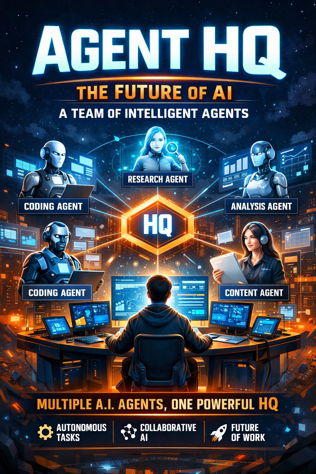 🚀 Agent HQ: The Future of AI Is Not One Tool, But a Team of Intelligent ...