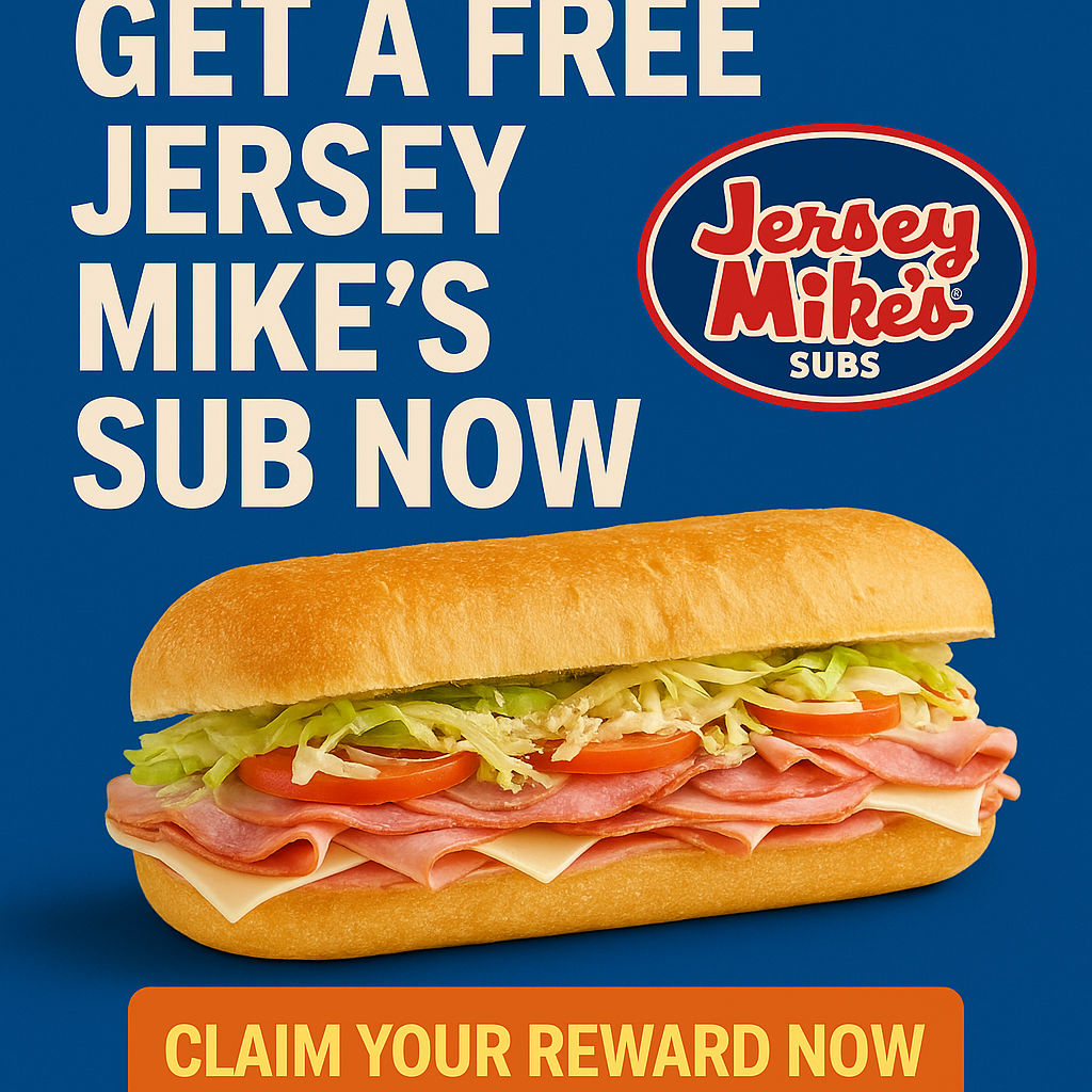 Claim Your Free Jersey Mike’s Sub — Limited Sandwich Rewards Await ...