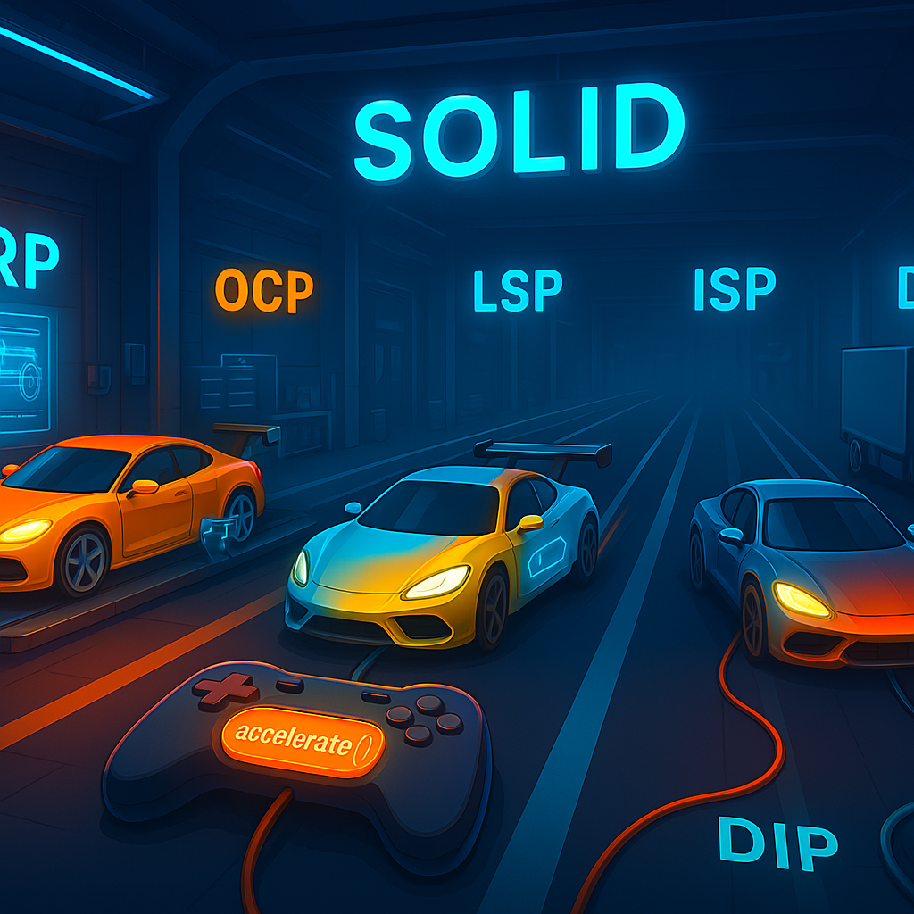 Part -9🏎️ Mastering SOLID Principles in Python with a Car Racing Game Analogy | by Shubham ...