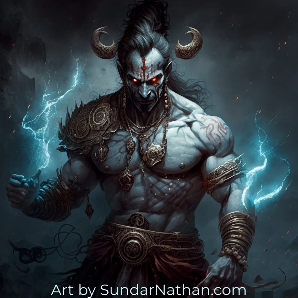 Durga destroys Mahishasura. Prologue: The Rise of Mahishasura | by ...