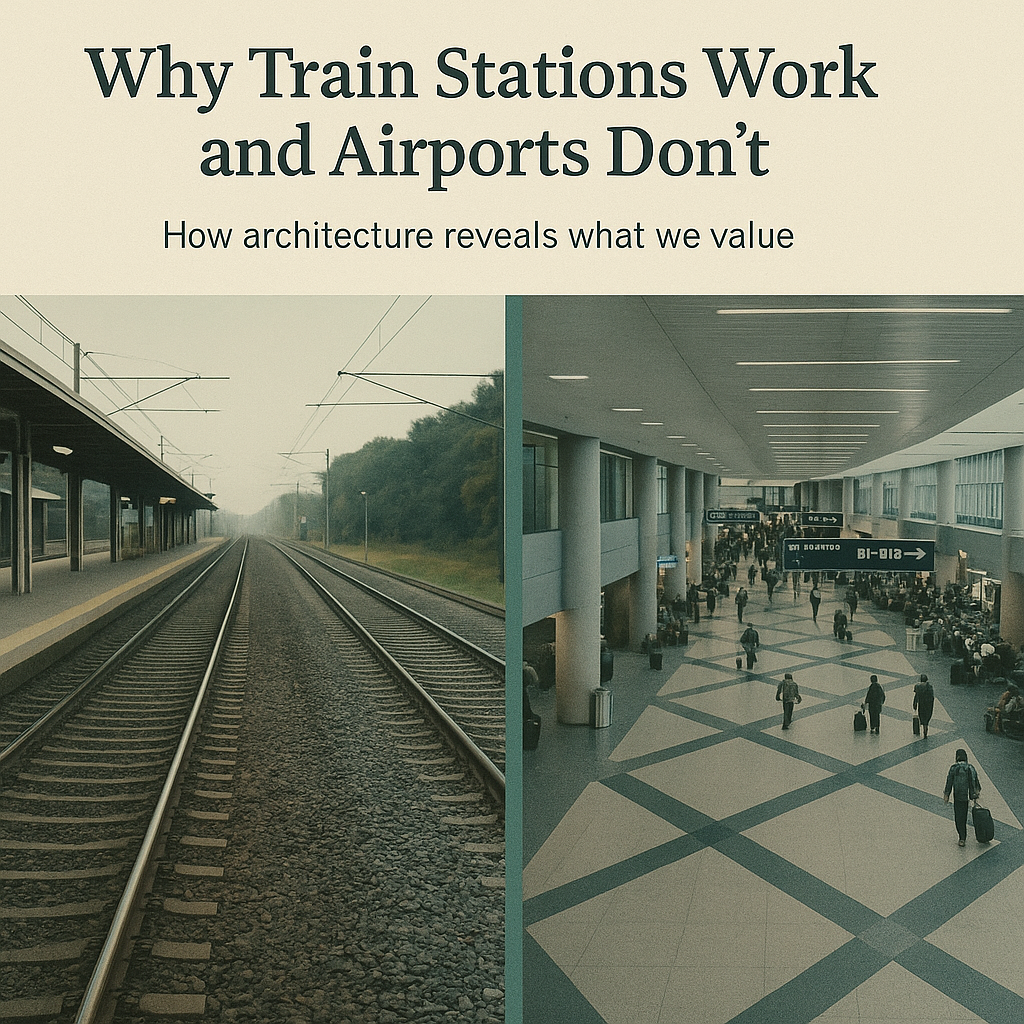 Why Train Stations Work and Airports Don’t | by robert spennemann | Jul ...