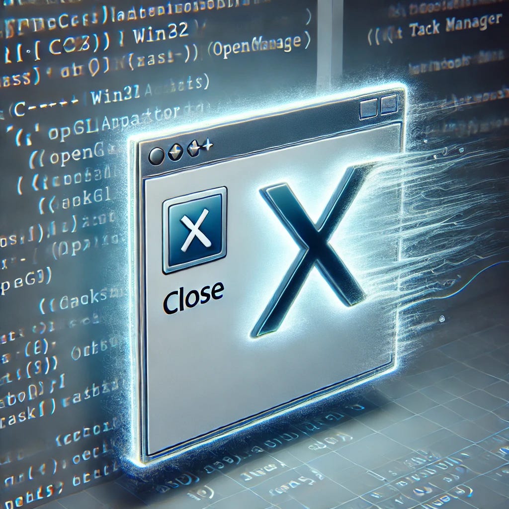 Resolving Persistent C++ Win32 Application Processes in Task Manager | by Denis Bélanger 💎⚡ | Medium
