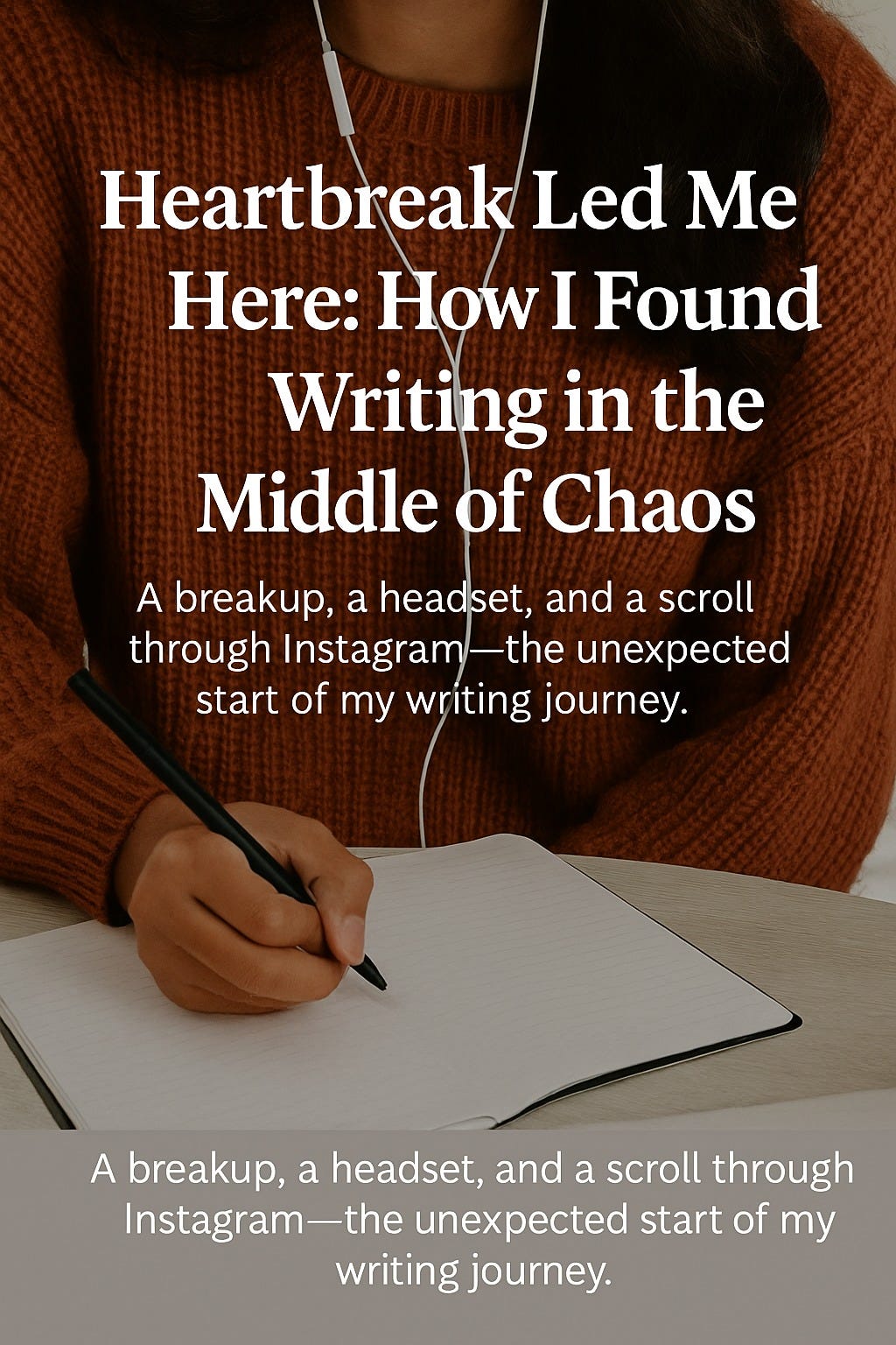 HEARTBREAK LED ME HERE: HOW I FOUND WRITING IN THE MIDDLE OF CHAOS | by ...
