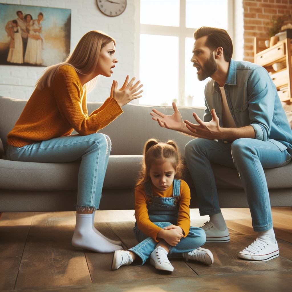 My Parents Taught Me To Shout. Parents’ Grudges Affect The Child’s ...