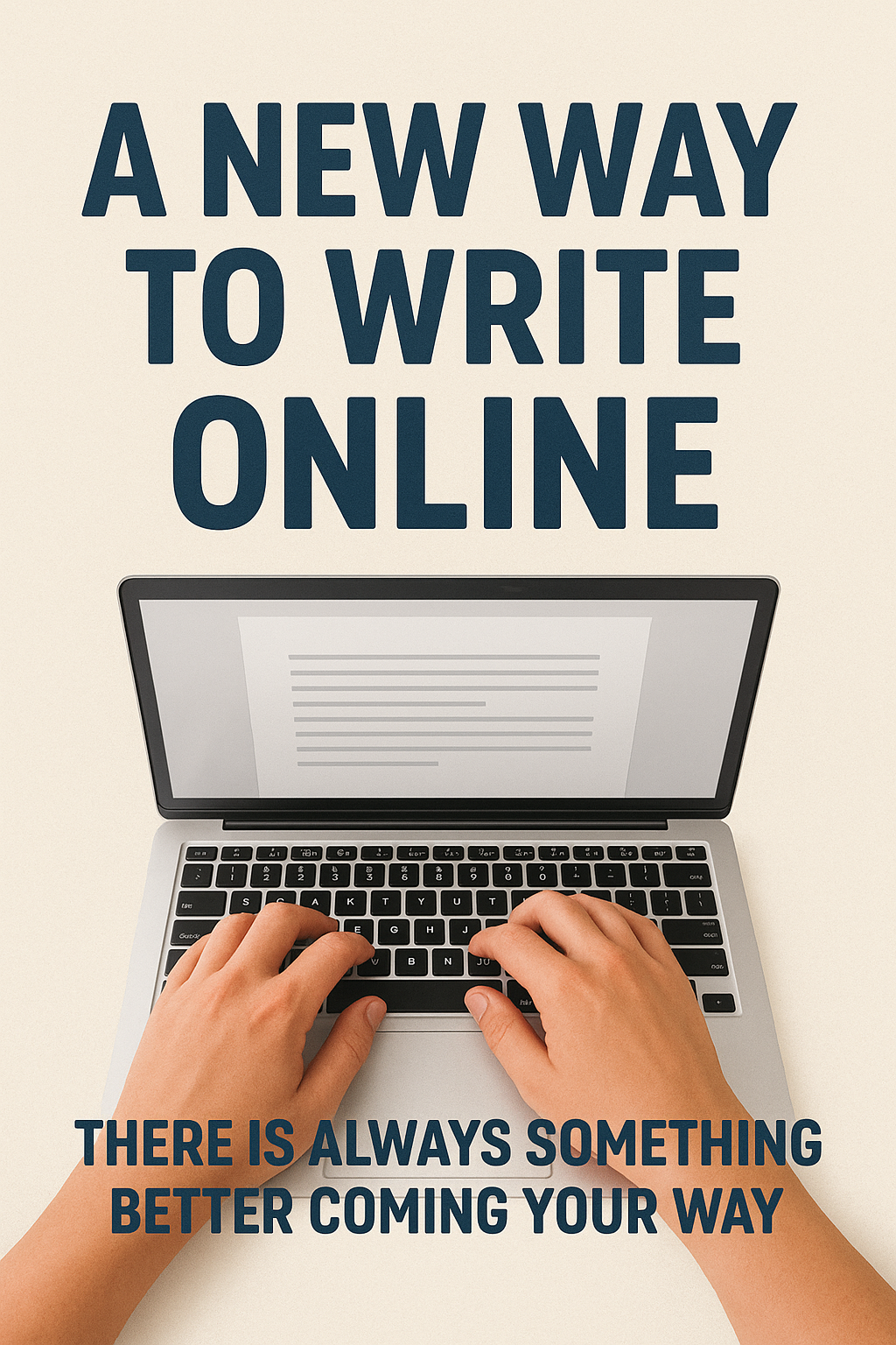 A NEW WAY TO WRITE ONLINE. THERE IS ALWAYS SOMETHING BETTER COMING ...