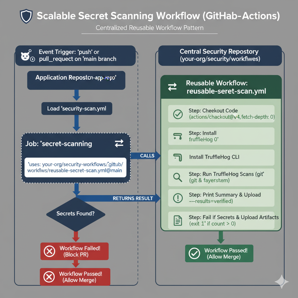 Scaling Secret Detection Across Your Organization with TruffleHog and Reusable GitHub Actions ...