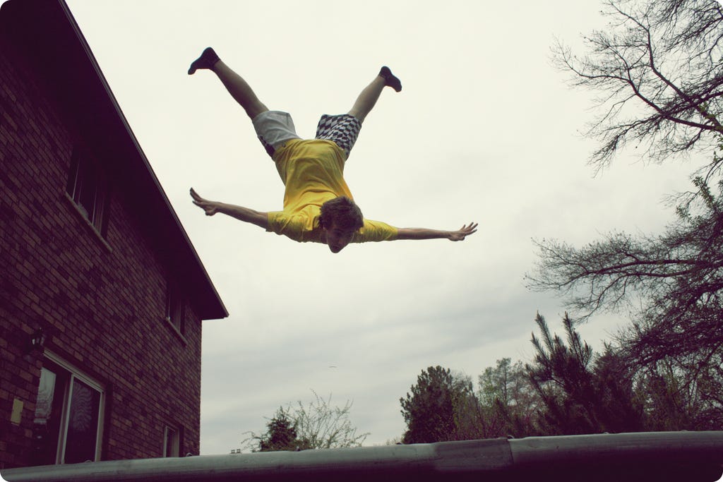 Up in the Air. Bounce! | by David Grigg | The Narratorium | Medium