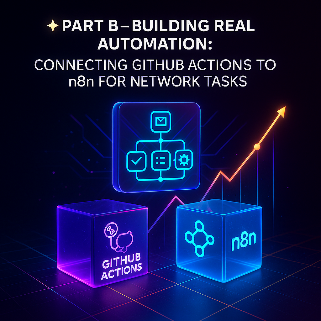 PART B — Building Real Automation: Connecting GitHub Actions to n8n for Network Tasks | by Riki ...