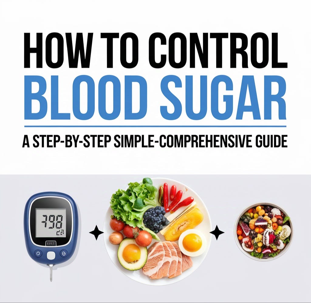 How to control blood sugar: A step-by-step simple-comprehensive guide ...