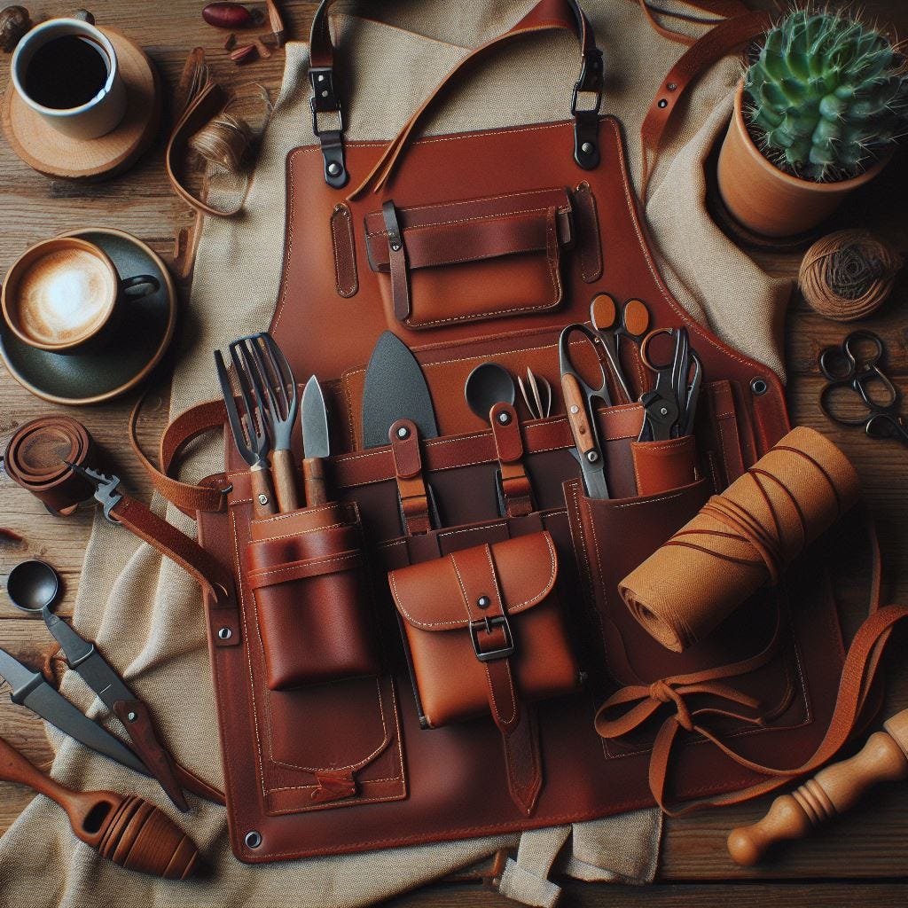 Unleashing Versatility: The Genuine Leather Multi-Purpose Apron | by The Green Tanners | Medium