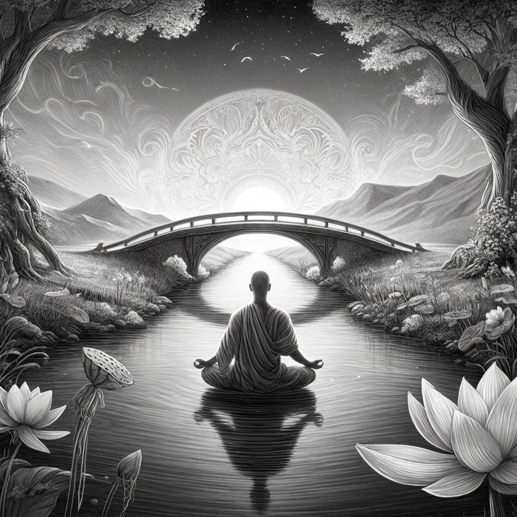 The Quiet Space Between Breaths. In the holy silence of the late dawn ...
