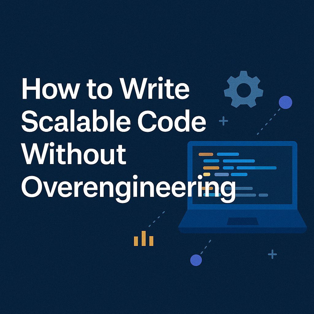⚖️ How to Write Scalable Code Without Falling Into Overengineering | by ...