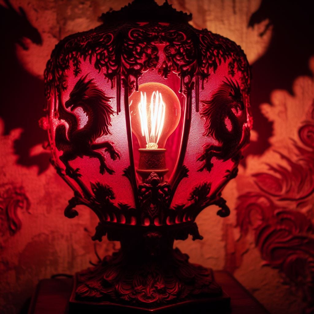 The Rage Of Red Lantern. Bing AI Image | by AI Fiction World | May ...