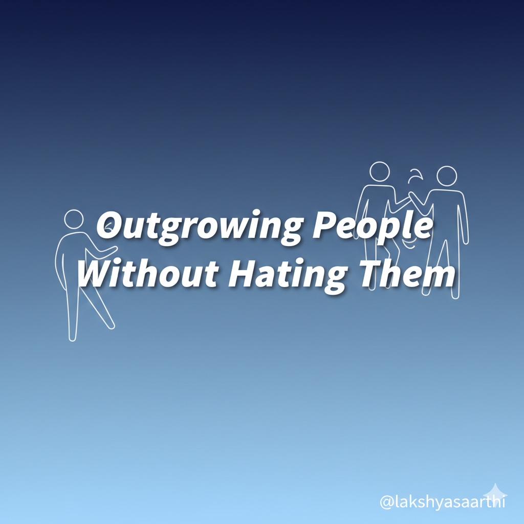 Outgrowing People Without Hating Them | by Lakshya Saarthi | Jan, 2026 ...