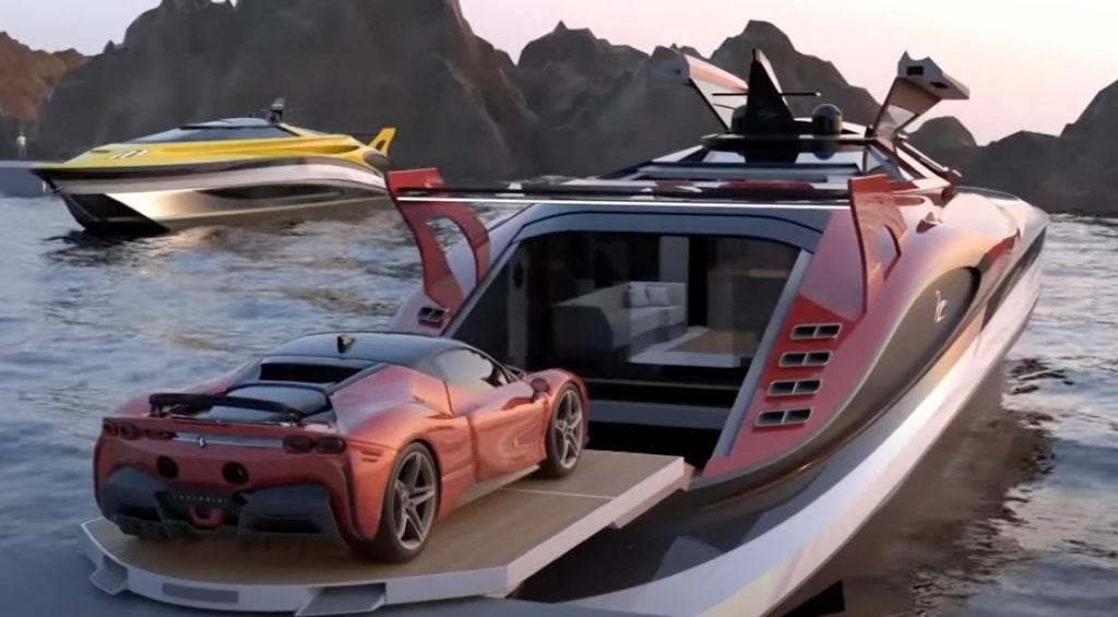 DISCOVER THE FUTURISTIC FERRARI-INSPIRED 27M YACHT CONCEPT DESIGNED BY ...